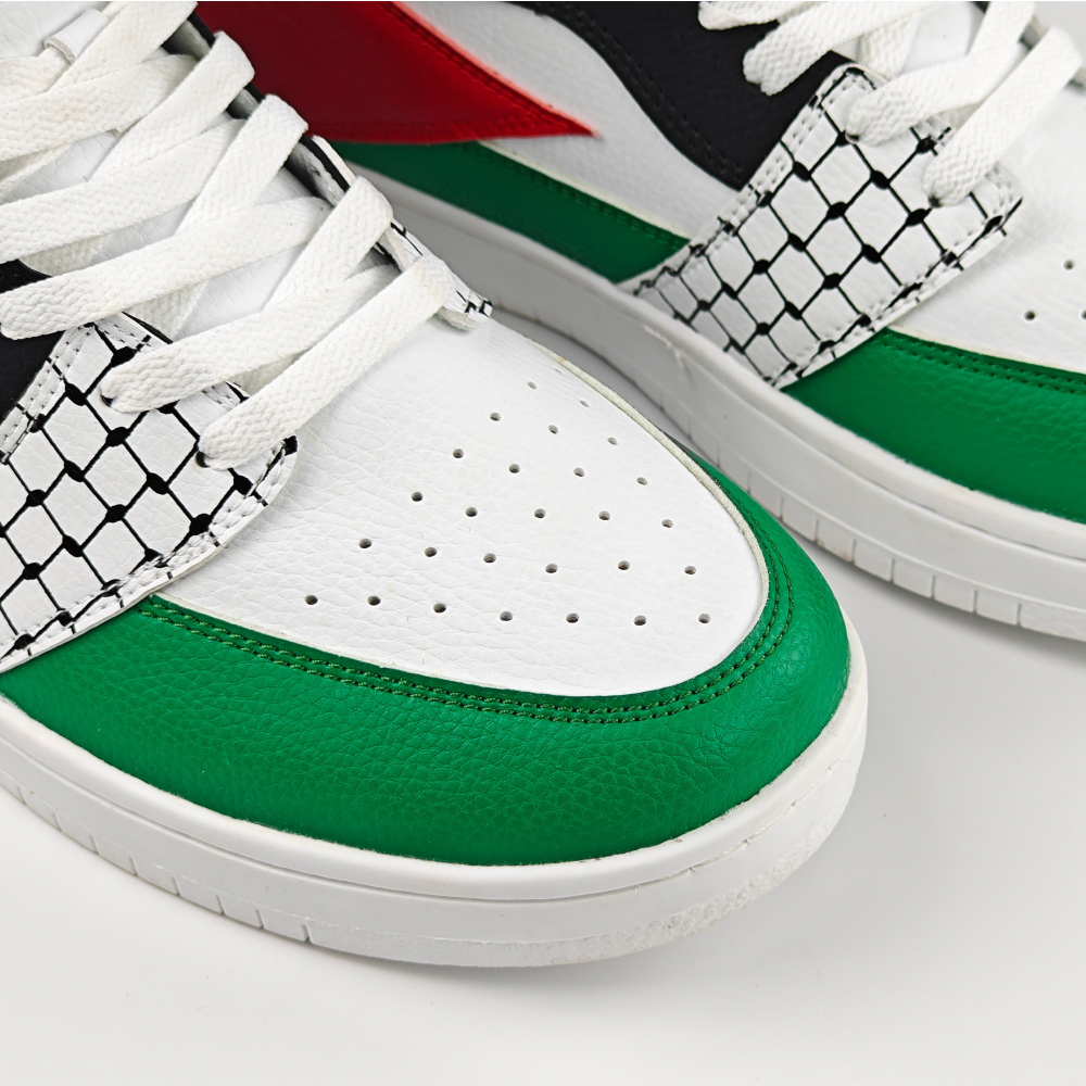 Air Palestines | Palestine Flag High-Top Sneakers, Palestine Flag Shoes
